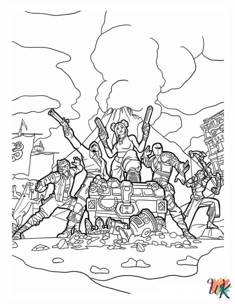 59 Fortnite Coloring Pages For Kids - ColoringPagesWK