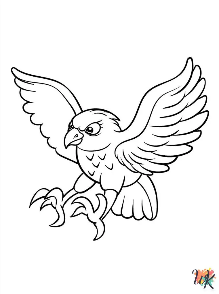 15 Hawk Coloring Pages