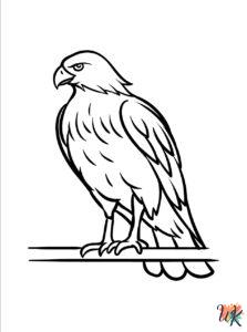 15 Hawk Coloring Pages