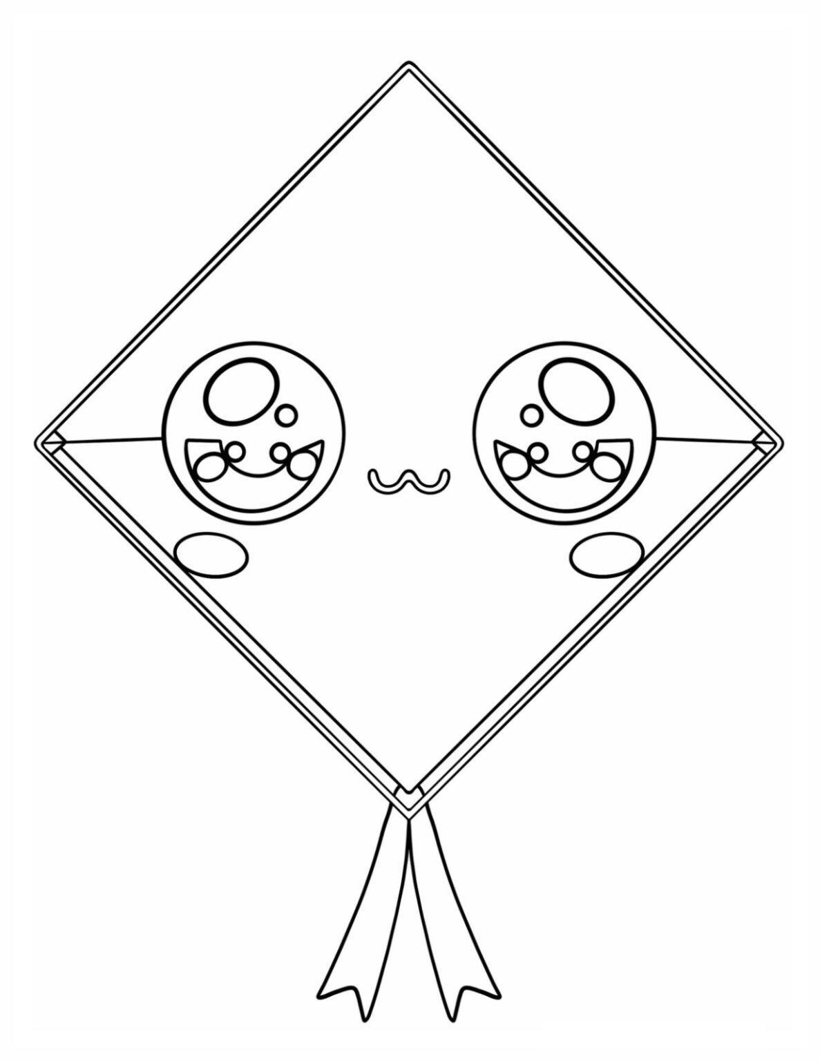 20 Kite Coloring Pages For Kids - ColoringPagesWK.com