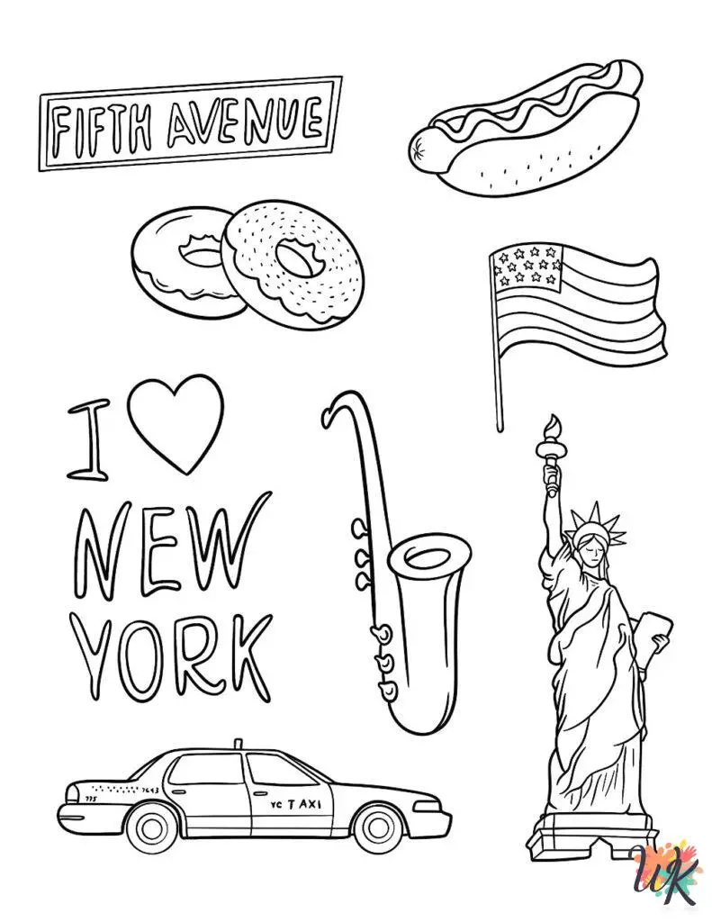 20 New York Coloring Pages For Kids - ColoringPagesWK