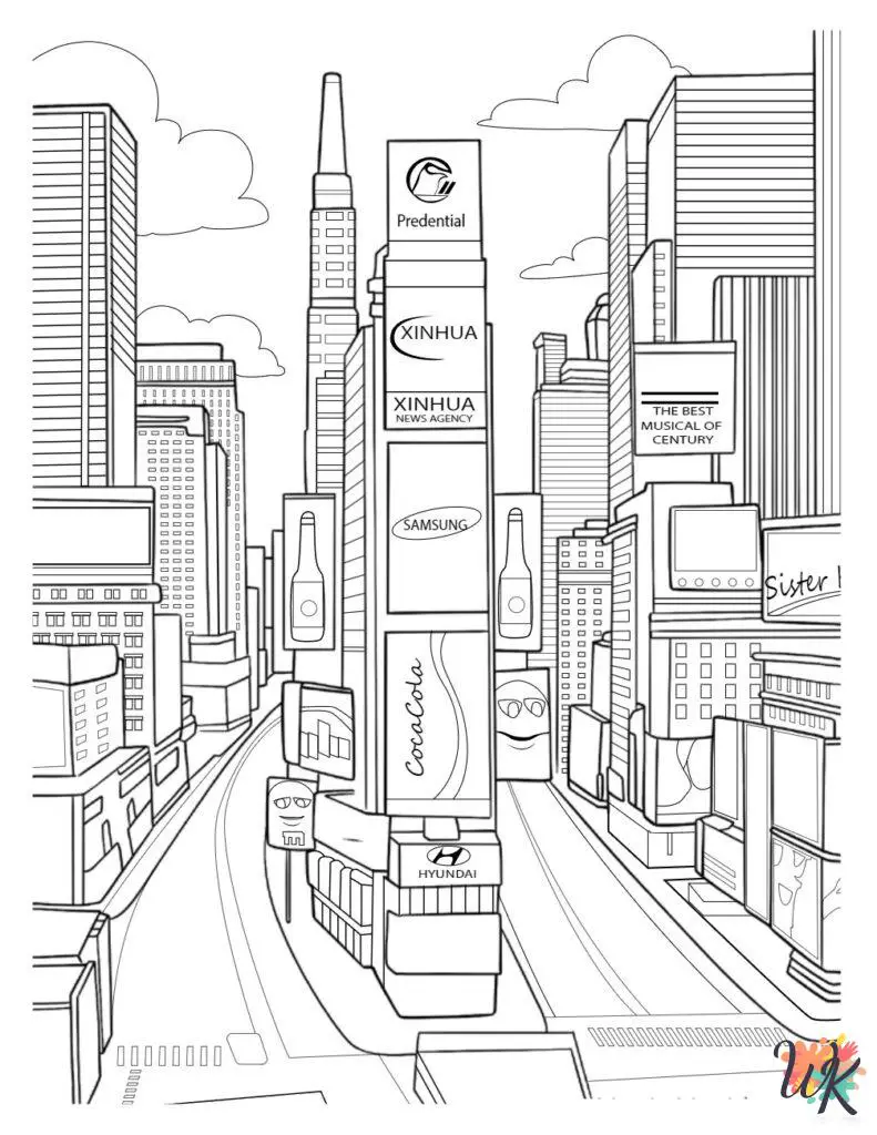 20 New York Coloring Pages For Kids - ColoringPagesWK