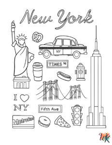 20 New York Coloring Pages For Kids - ColoringPagesWK