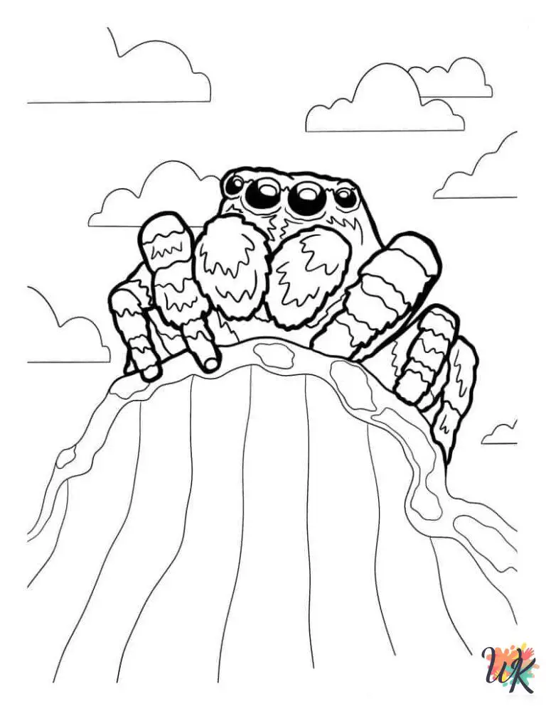 28 Spider Coloring Pages For Kids - ColoringPagesWK.com