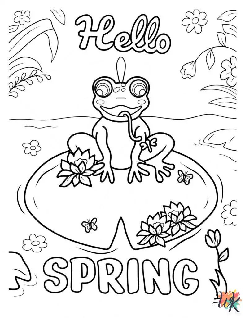 35 Spring Coloring Pages For Kids - ColoringPagesWK.xom