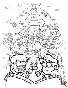 24 Gravity Falls Coloring Pages For Kids - ColoringPagesWK
