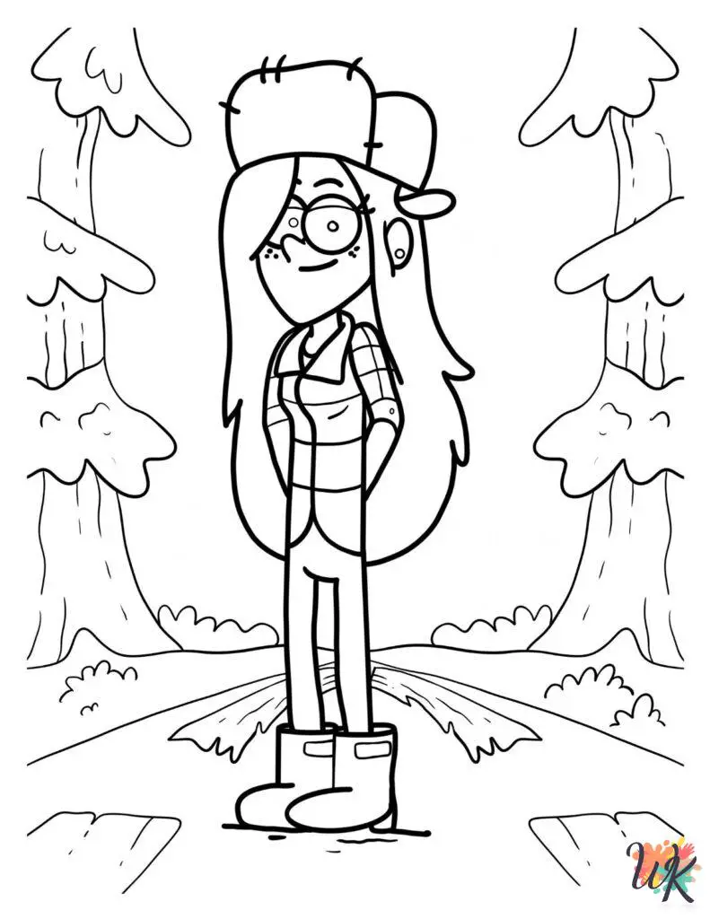 24 Gravity Falls Coloring Pages For Kids - ColoringPagesWK