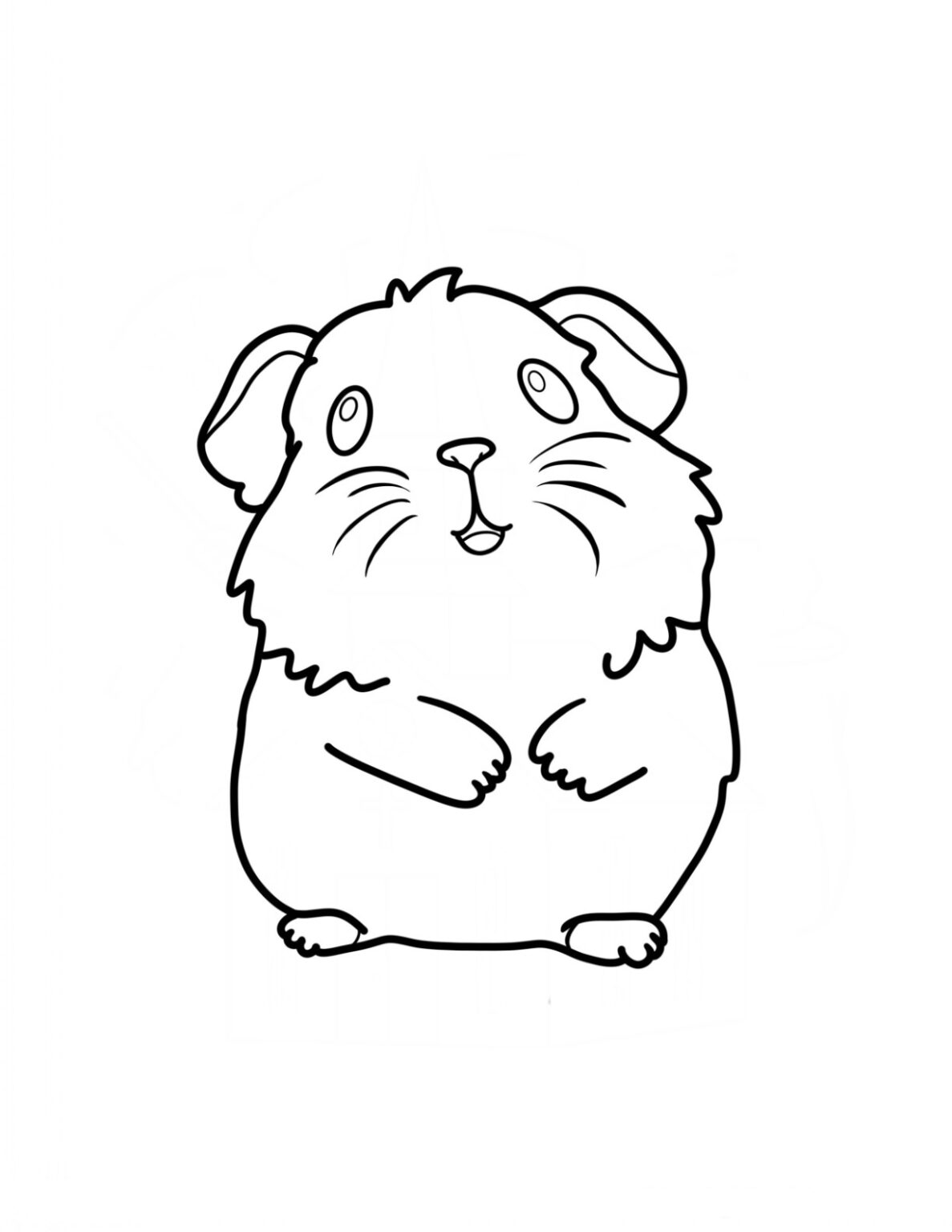 20 Guinea Pig Coloring Pages For Kids - ColoringPagesWK