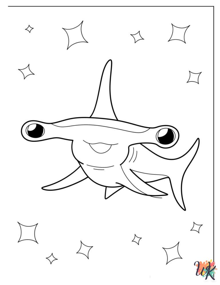 20 Hammerhead Shark Coloring Pages For Kids - ColoringPagesWK
