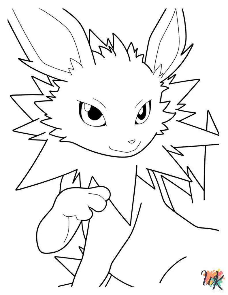 20 Jolteon Coloring Pages For Kids - ColoringPagesWK.com