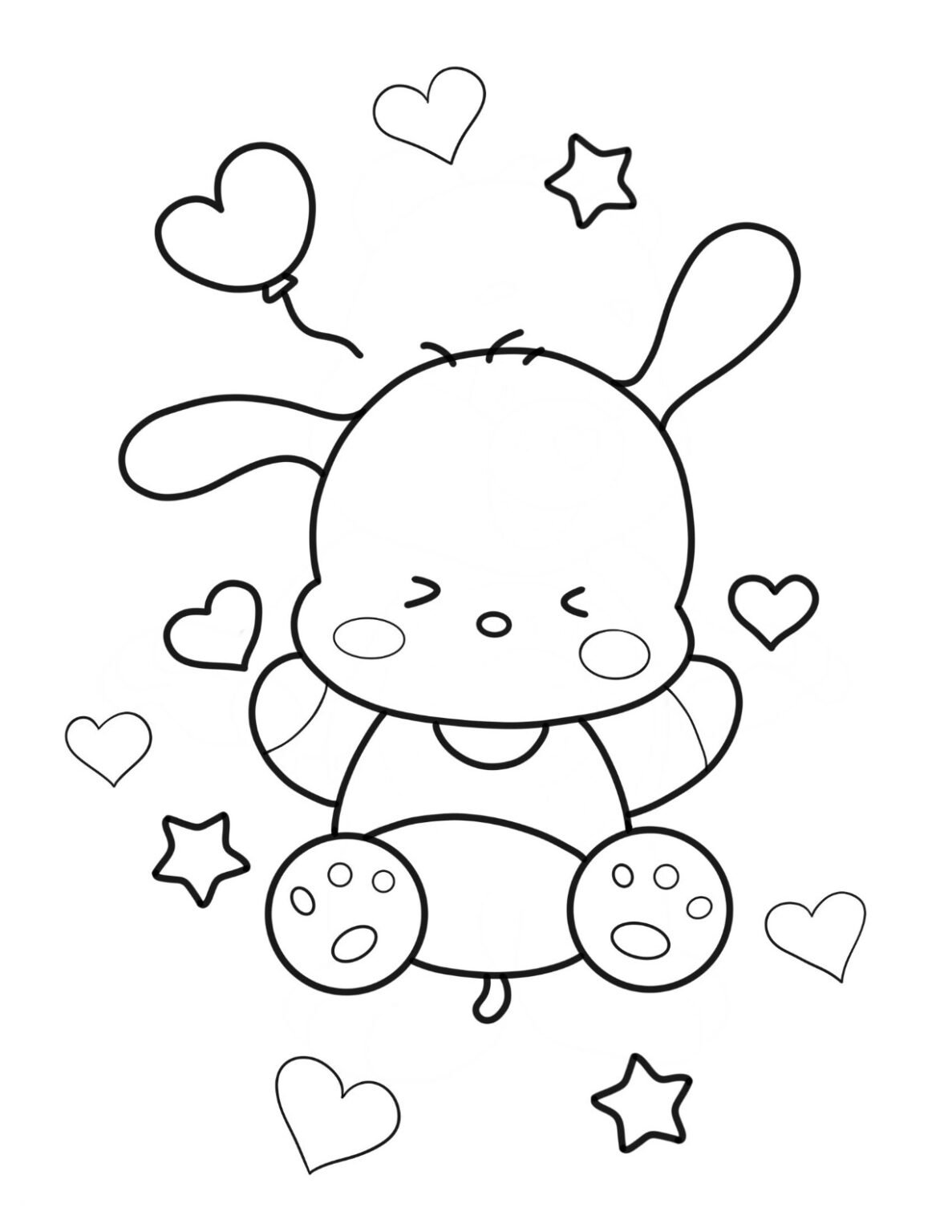 20 Pochacco Coloring Pages For Kids - ColoringPagesWK