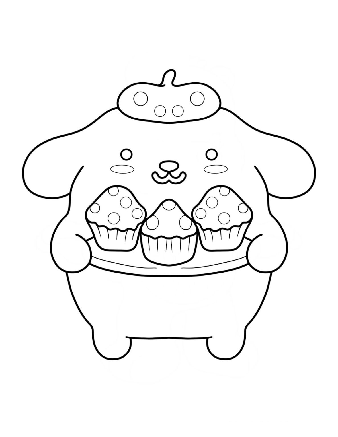 20 Pompompurin Coloring Pages For Kids - ColorinngPagesWK
